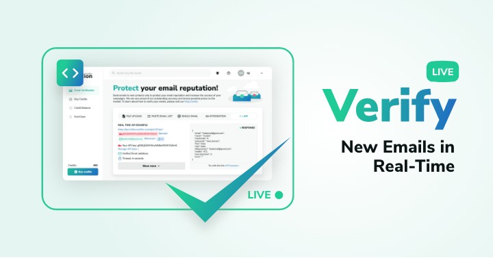 Verify New Emails in Real-Time - MillionVerifier